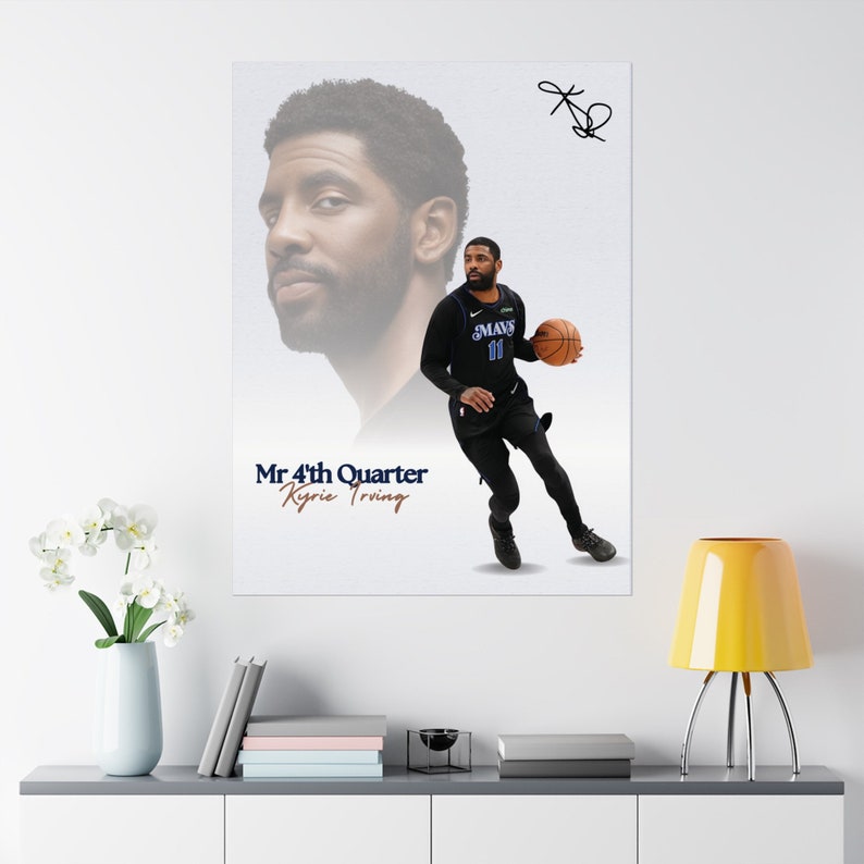 Kyrie Irving Poster, Dallas Mavericks, NBA Poster, Sports Poster, Mid ...
