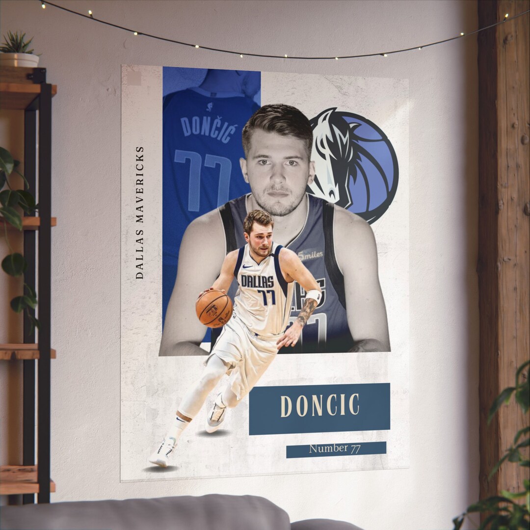 Luca Doncic Poster, Dallas Mavericks, NBA Fans, NBA Poster, Basketball ...