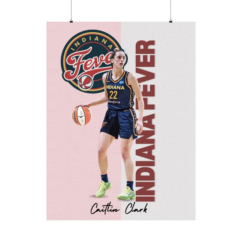 Caitlin Clark Poster, Indiana Fever, WNBA Fans, NBA Fans, WNBA Poster ...