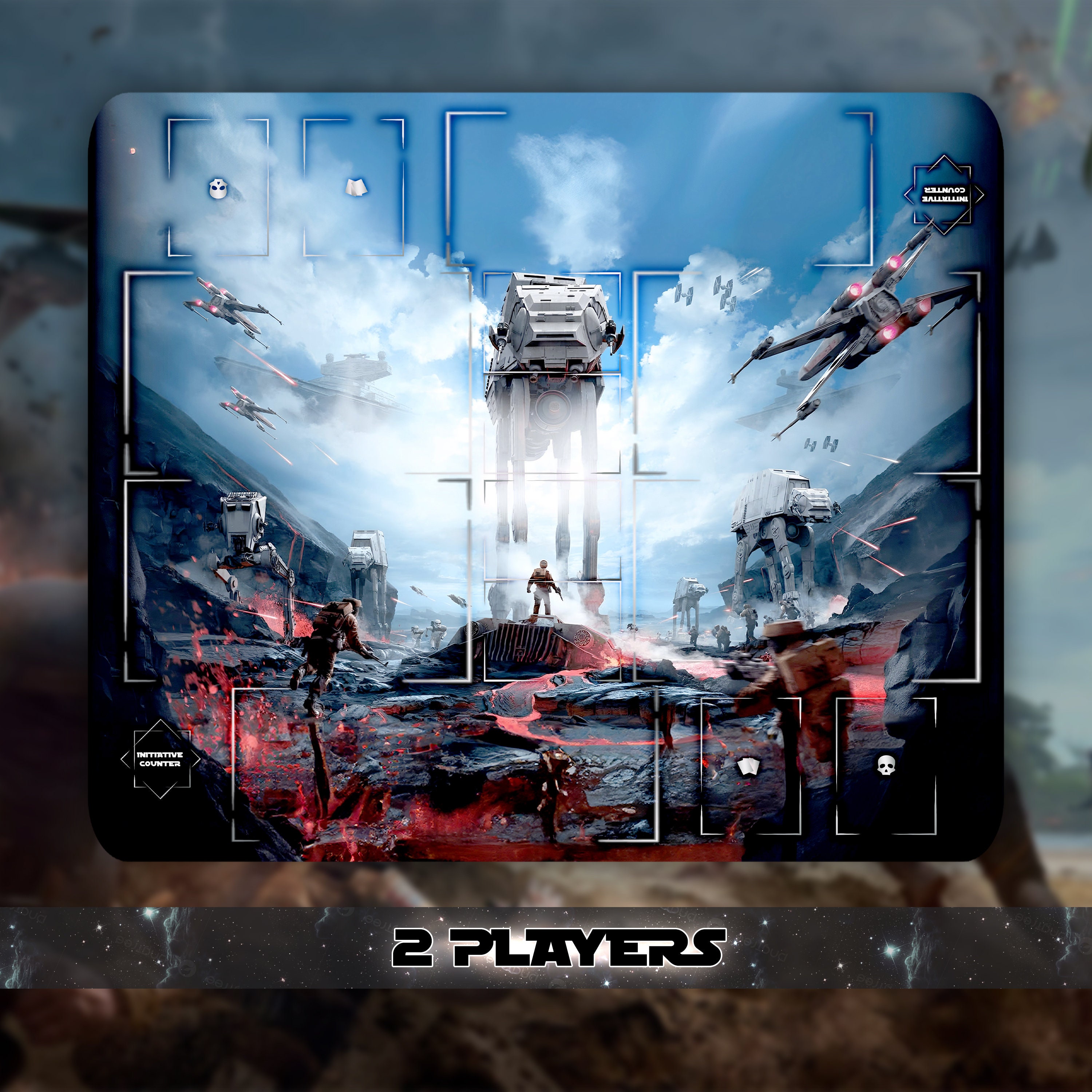Playmat TCG : 2 Players Playmat Star Wars Unlimited - Etsy