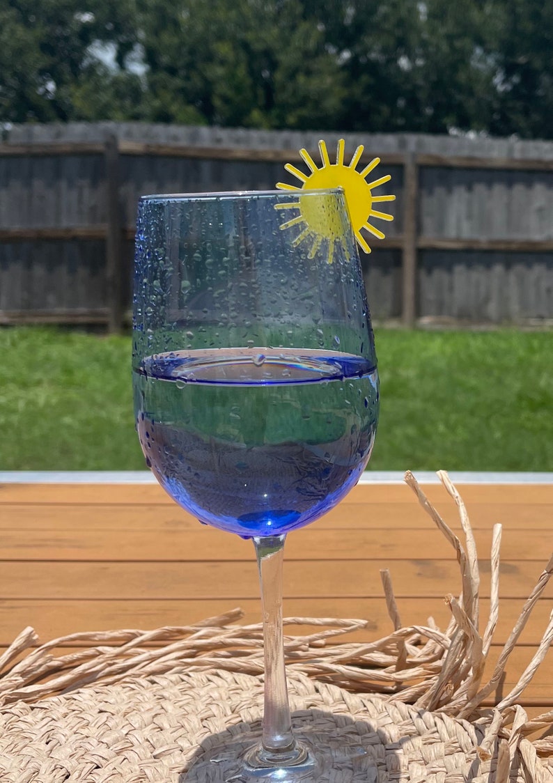 Sunshine Drink Tags Acrylic Champagne Toppers Drink Tags Party Drink ...