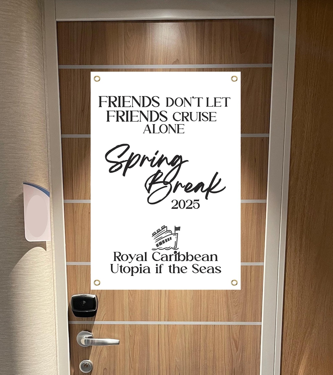 Spring Break Cruise Door Banner, Spring Break Banner, Cruise Door Sign ...