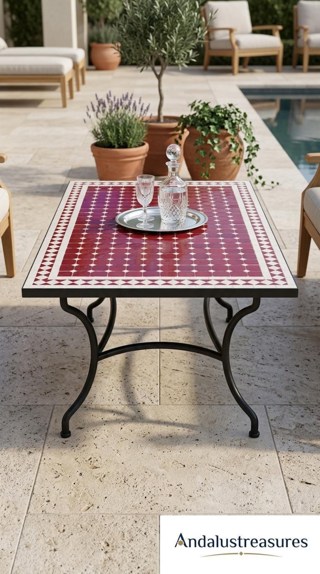 Handmade Moroccan Zellige Mosaic Table, Artisan Coffee Side Table - Etsy
