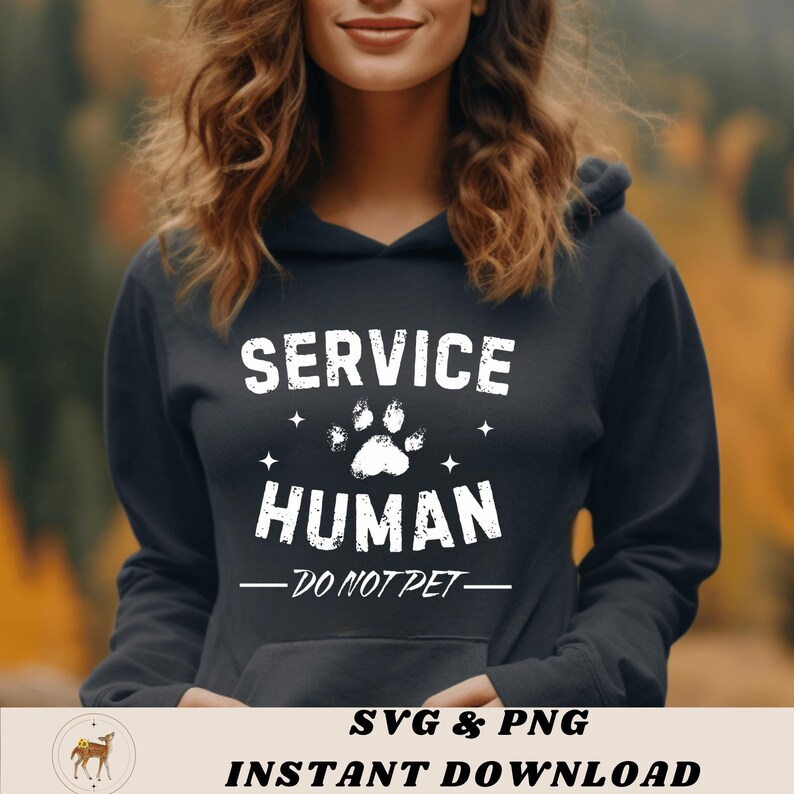 Service Human Do Not Pet Logo / SVG / PNG /trending /doglover / Digital Download /svgs / Dogs ...