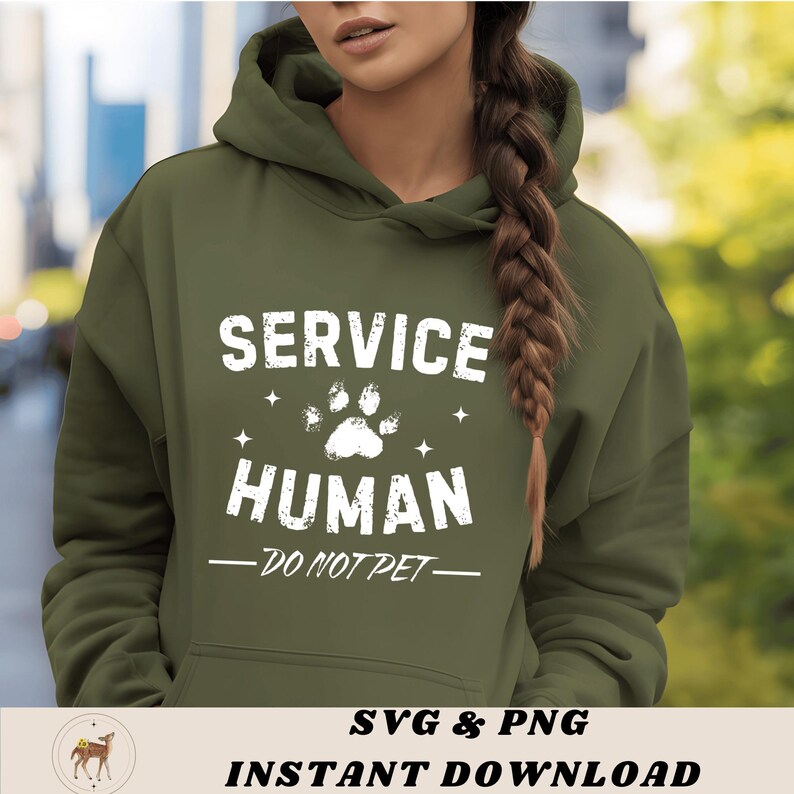Service Human Do Not Pet Logo / SVG / PNG /trending /doglover / Digital Download /svgs / Dogs ...