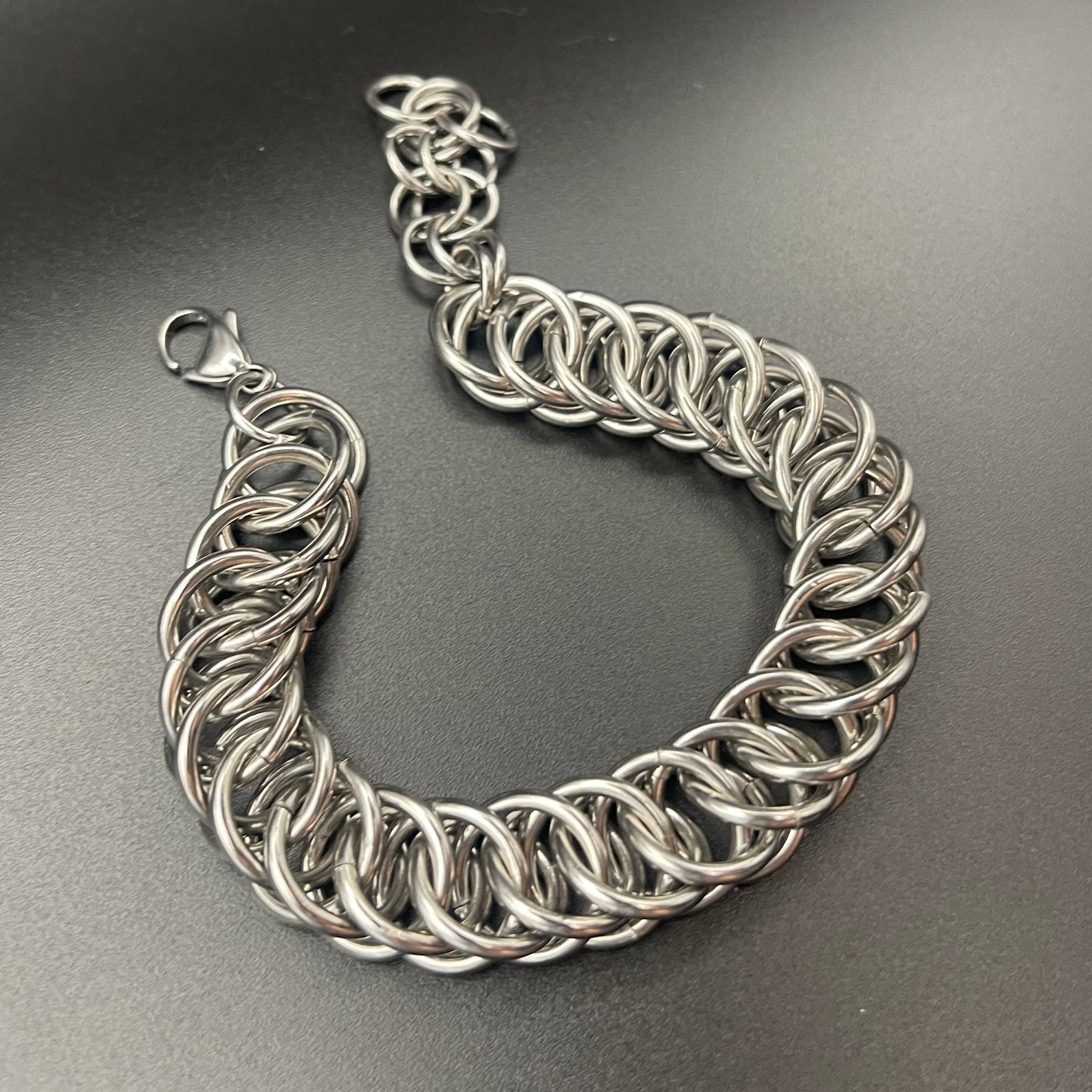 Chunky Chainmail Bracelet for Women or Men Persian 4 in 1 - Etsy