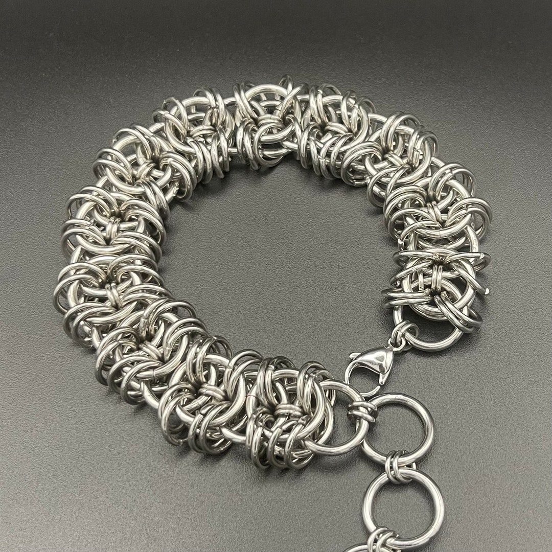 Chainmail Barbed Wire Chunky Bracelet for Men or Women - Etsy