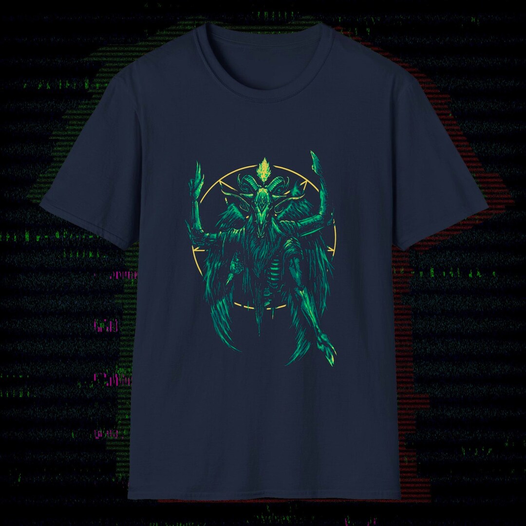 Baphomet T-shirt, Alt Clothing, Horror T-shirt, Dark Academia T-shirt ...