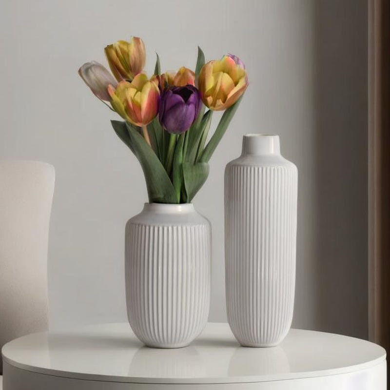 Ceramic Flower Vase - Etsy