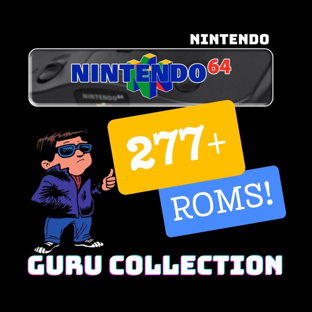 N64 277 Roms GURU Collection N64 Games complete Library - Etsy