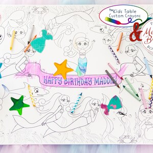 Jumbo Size Mermaid Theme Crayons, Mermaid Tales and Starfish, Can Come ...