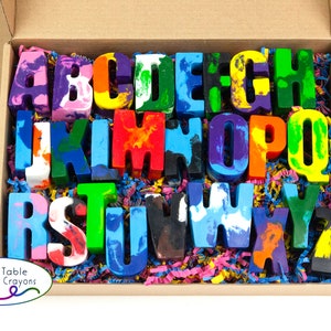 Alphabet Crayon Set in the Shape of the Letters of the Alphabet, Can ...