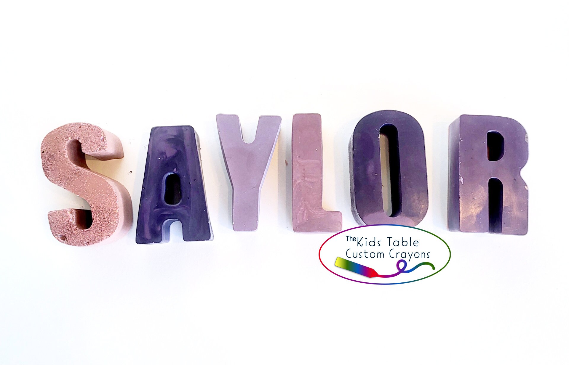 Name Crayons, Letters in Crayon, Customize by Choosing Style and Color ...
