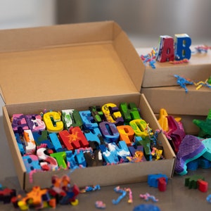 Alphabet Crayon Set in the Shape of the Letters of the Alphabet, Can ...