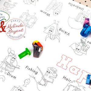 Alphabet Crayon Set in the Shape of the Letters of the Alphabet, Can ...