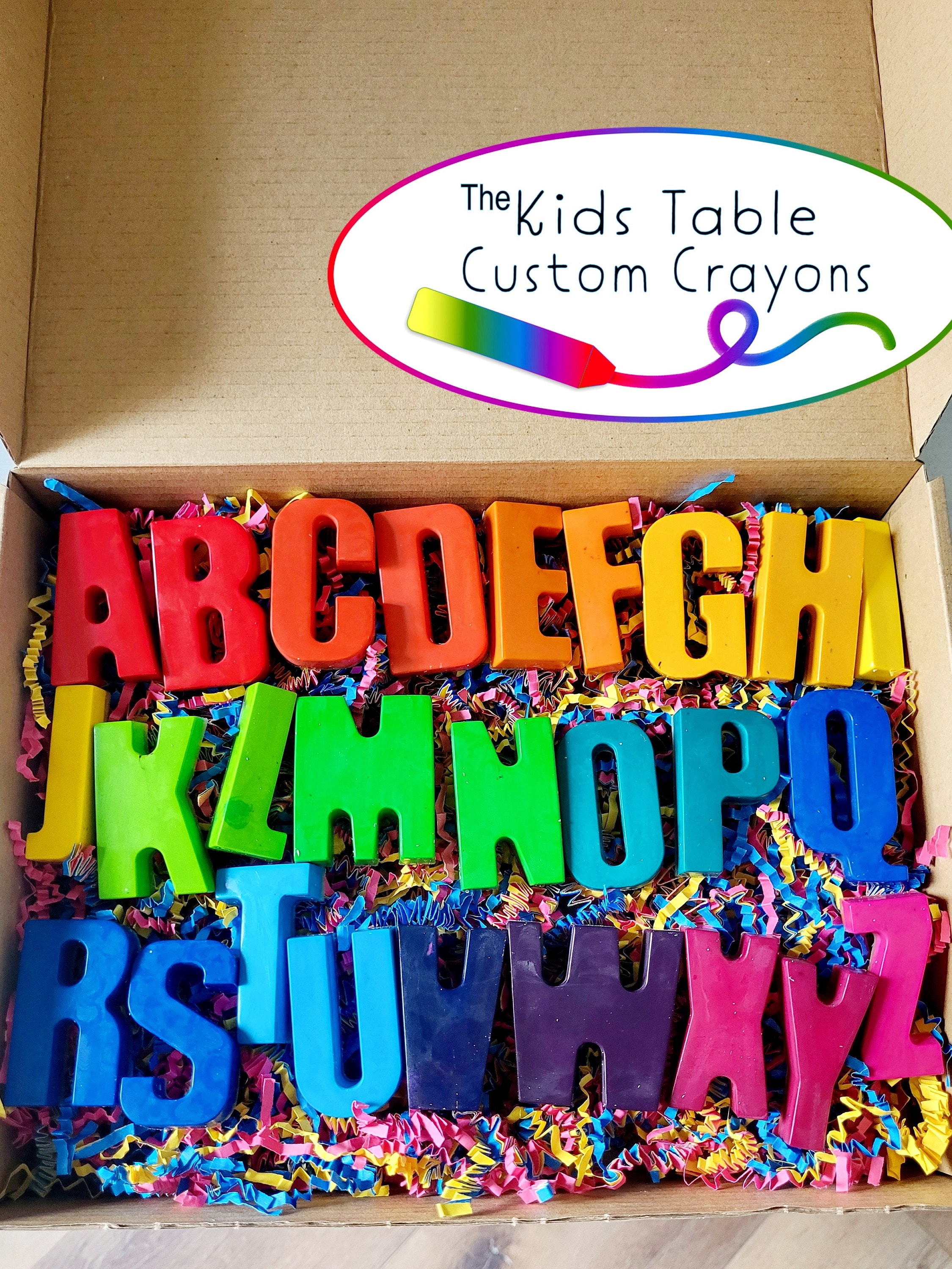 Alphabet Crayon Set in the Shape of the Letters of the Alphabet, Can ...