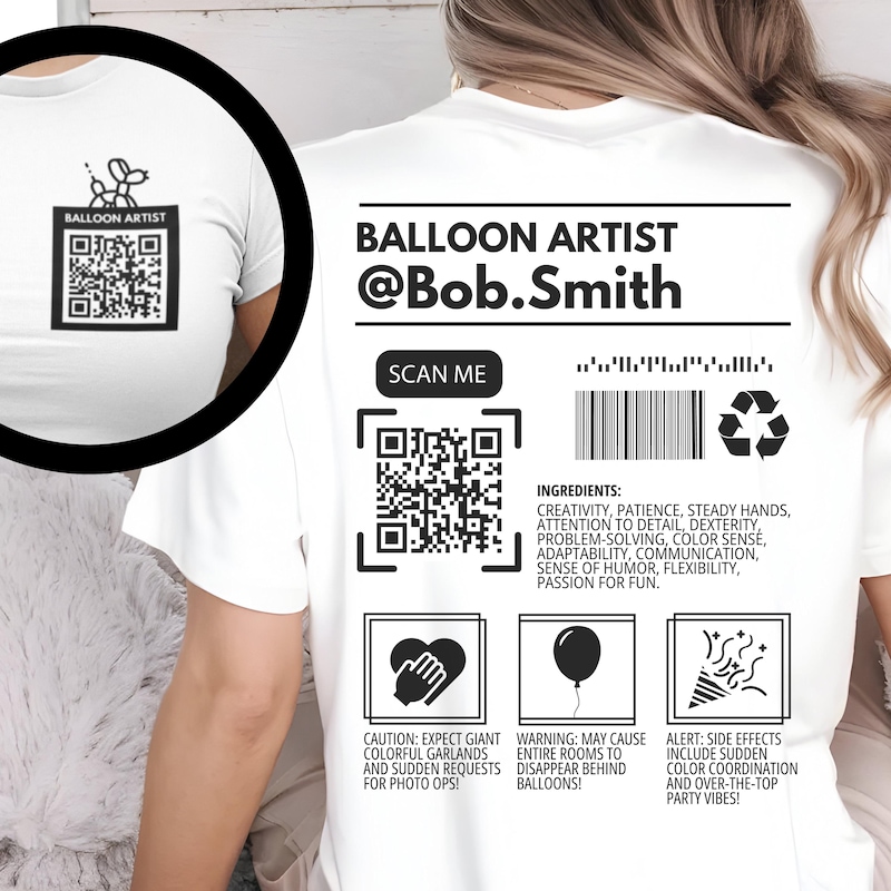 Qr Code Custom T Shirts - Etsy