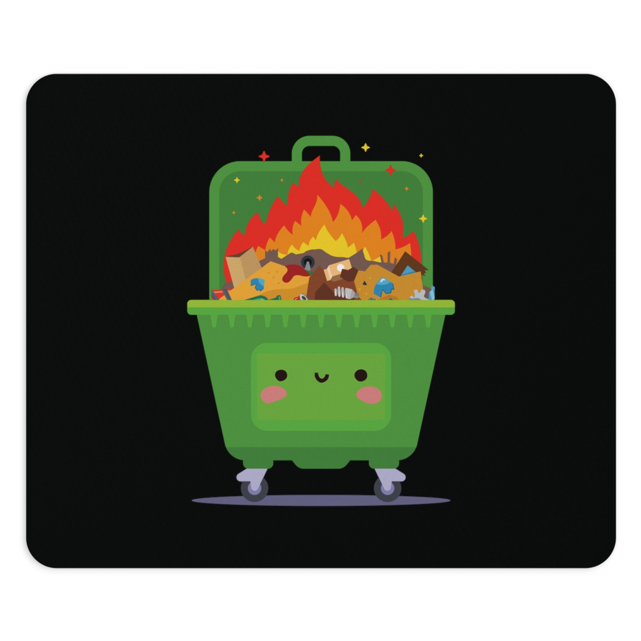 Shampoo Bottle Organizer Dumpster Fire Risk Today Mouse Pad - Funny ...