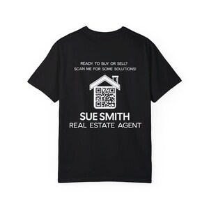 Custom QR Code Real Estate T-shirt, Realtor Gift - Etsy