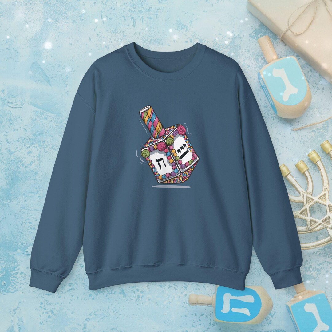 Candy Dreidel Sweatshirt, Hannukah Holiday Unisex Tee - Etsy