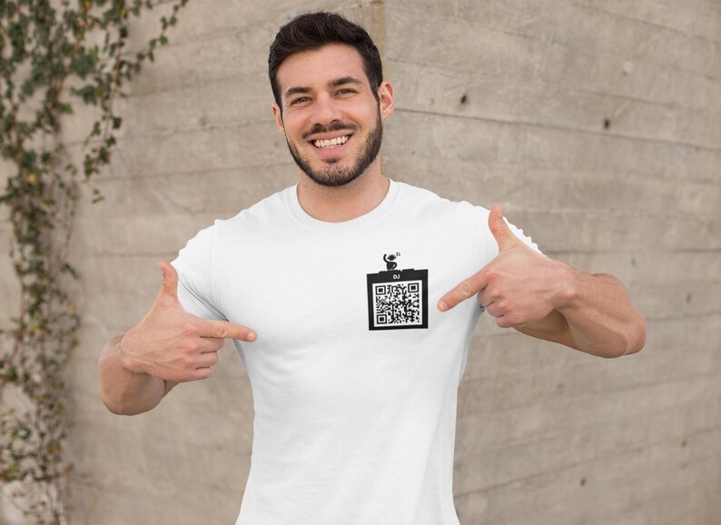 Personalized DJ Shirt: Custom QR Code, Comfort Colors Tee - Etsy