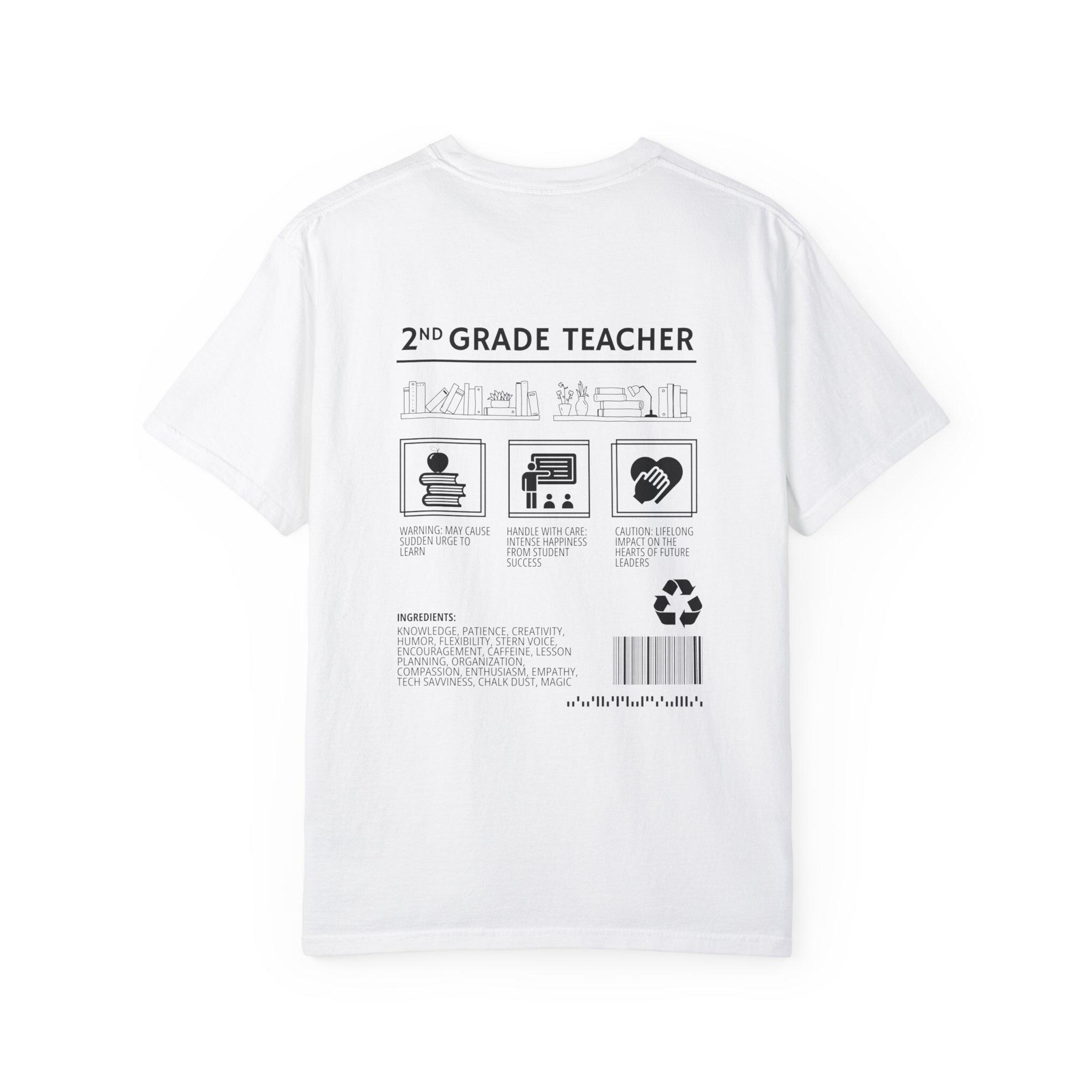 Trendy 2nd Grade Teacher Shirt, Minimalist First Grade Teacher Shirt ...