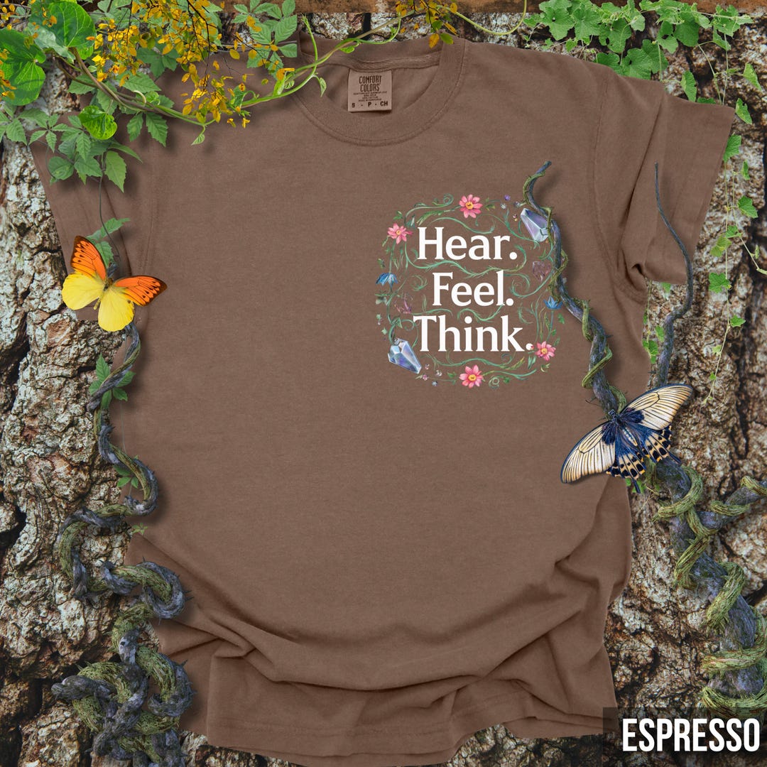 Hear Feel Think Shirt MMORPG Gamer Shirt Video Games MMO Online Role ...