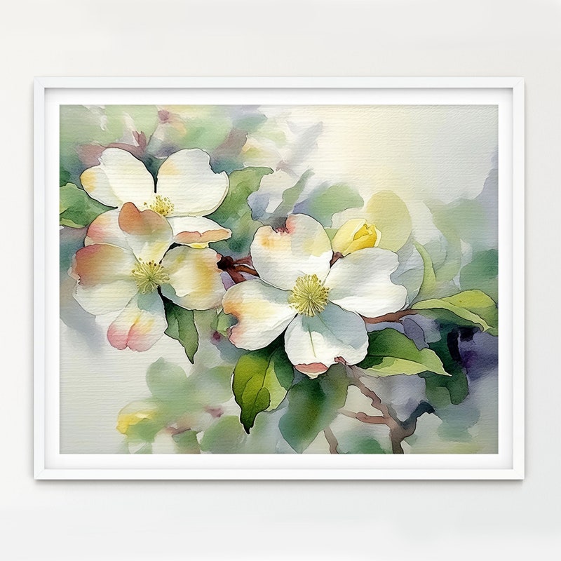 Dogwood Paintings - Etsy