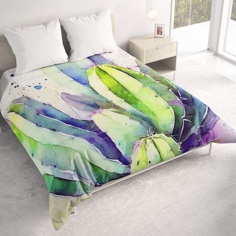 Cactus Bedding Queen - Etsy
