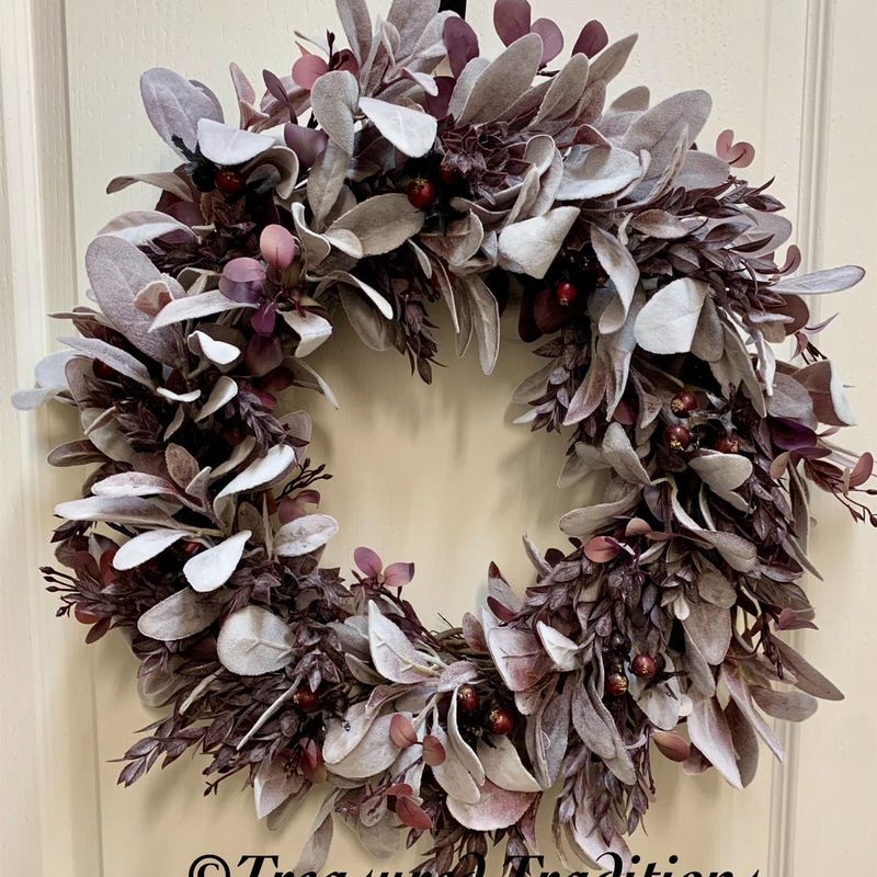 Purple Fall Wreath - Etsy