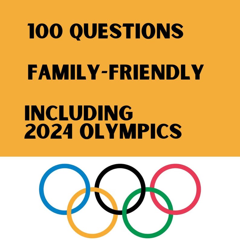 2024 Olympic Games Trivia Questions - Etsy