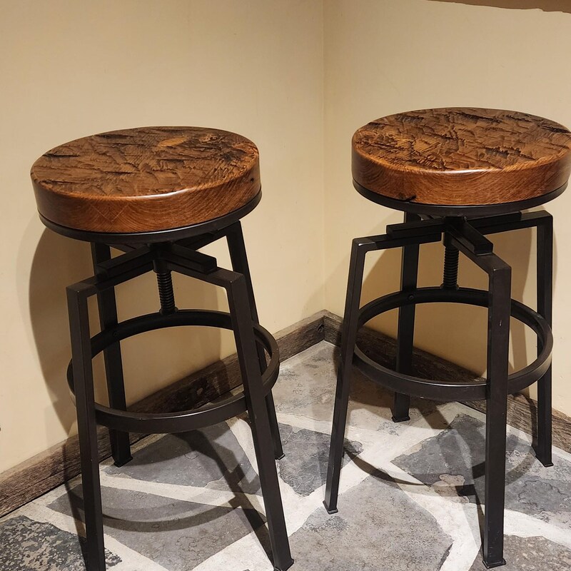 Rustic Bar Stools - Etsy