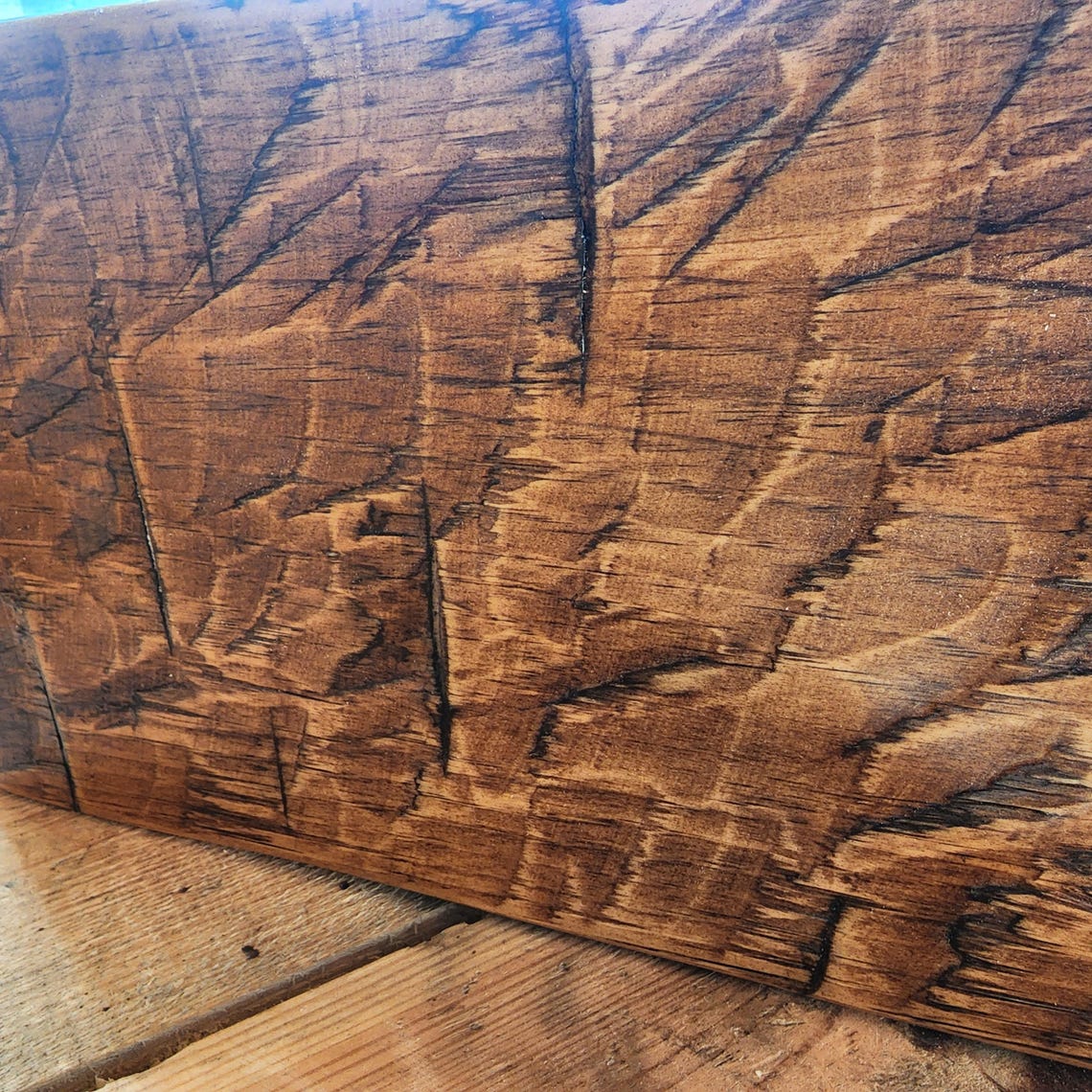 Hand Hewn Farmhouse Floating Shelf: Rustic Wood Accent Piece - Etsy