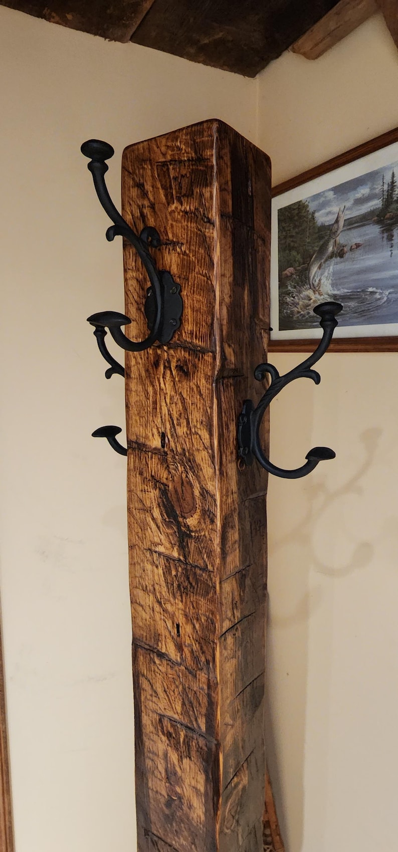 Rustic Farmhouse Coat Stand: Cozy Entryway Coat Rack - Etsy