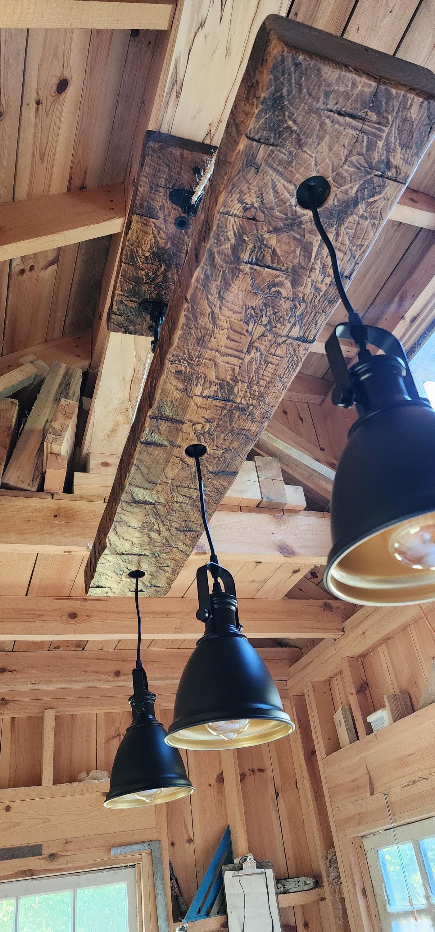 Rustic Farmhouse Light Fixture With Pendant Lights - Etsy