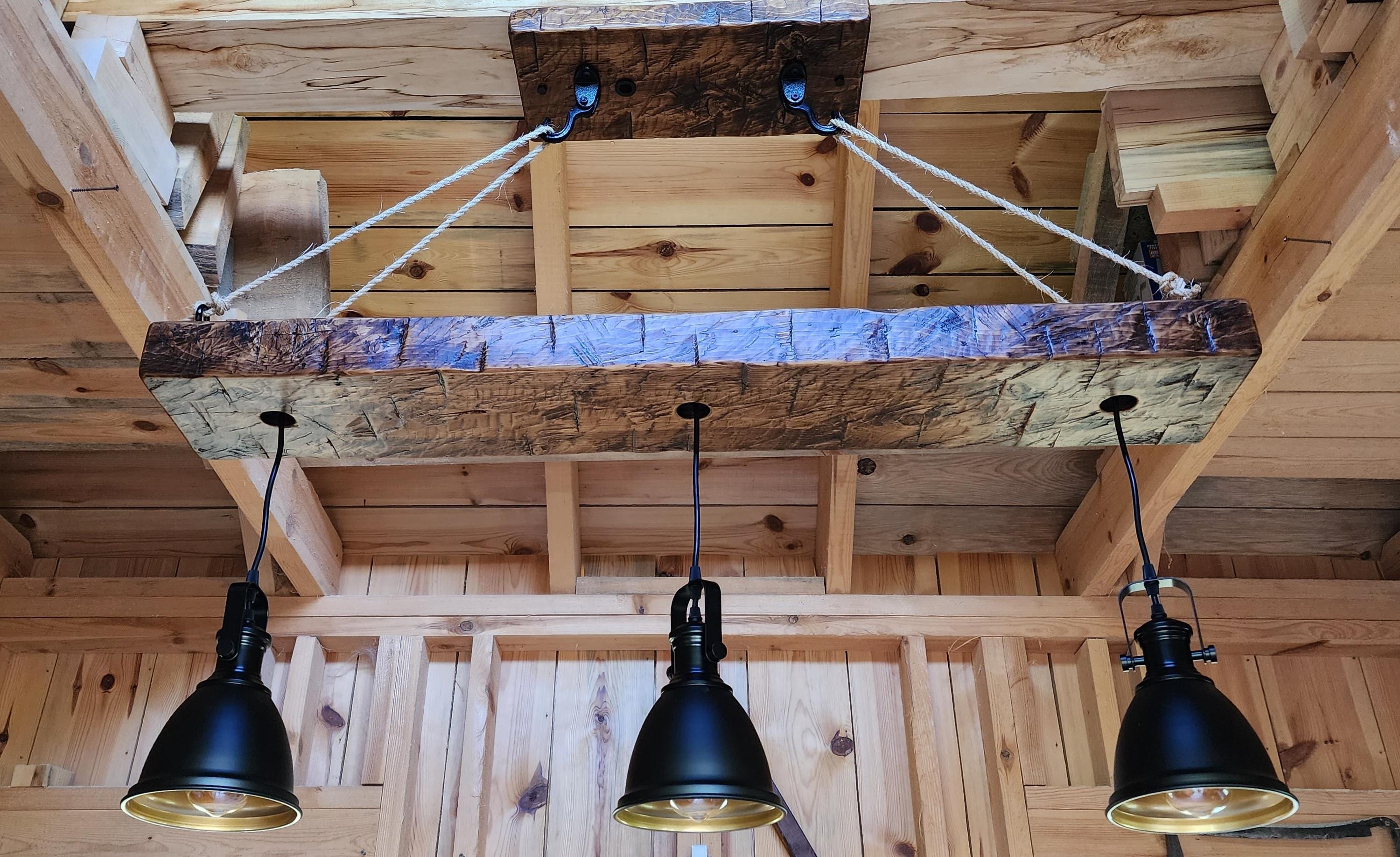 Rustic Farmhouse Light Fixture With Pendant Lights - Etsy