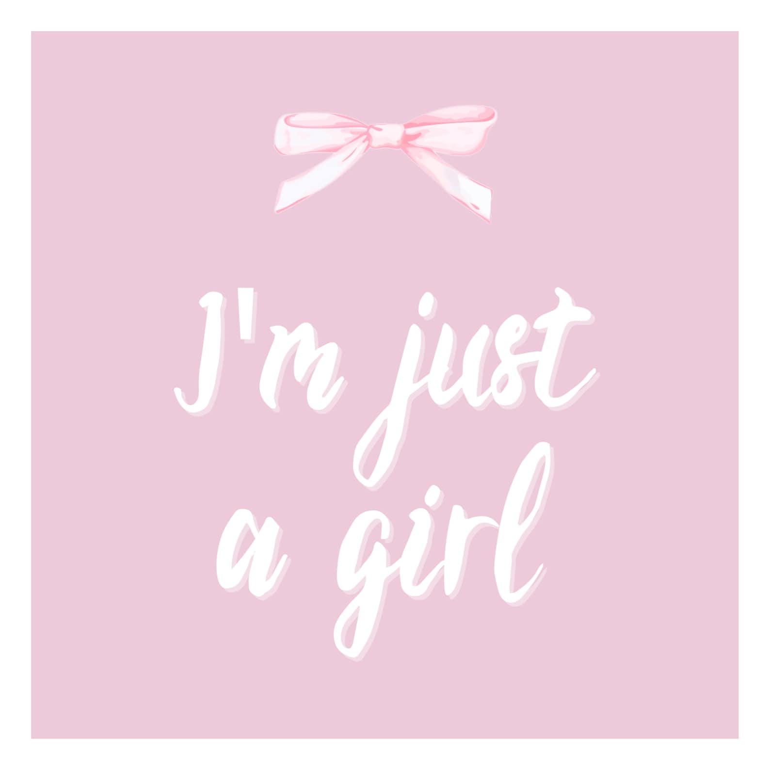 I’m Just a Girl Art - Etsy