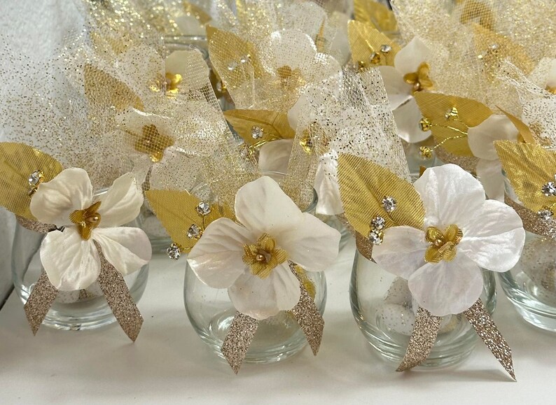 Pearl and Gold Wedding Favors for Guests, Luxury Favors, Elegance Party ...