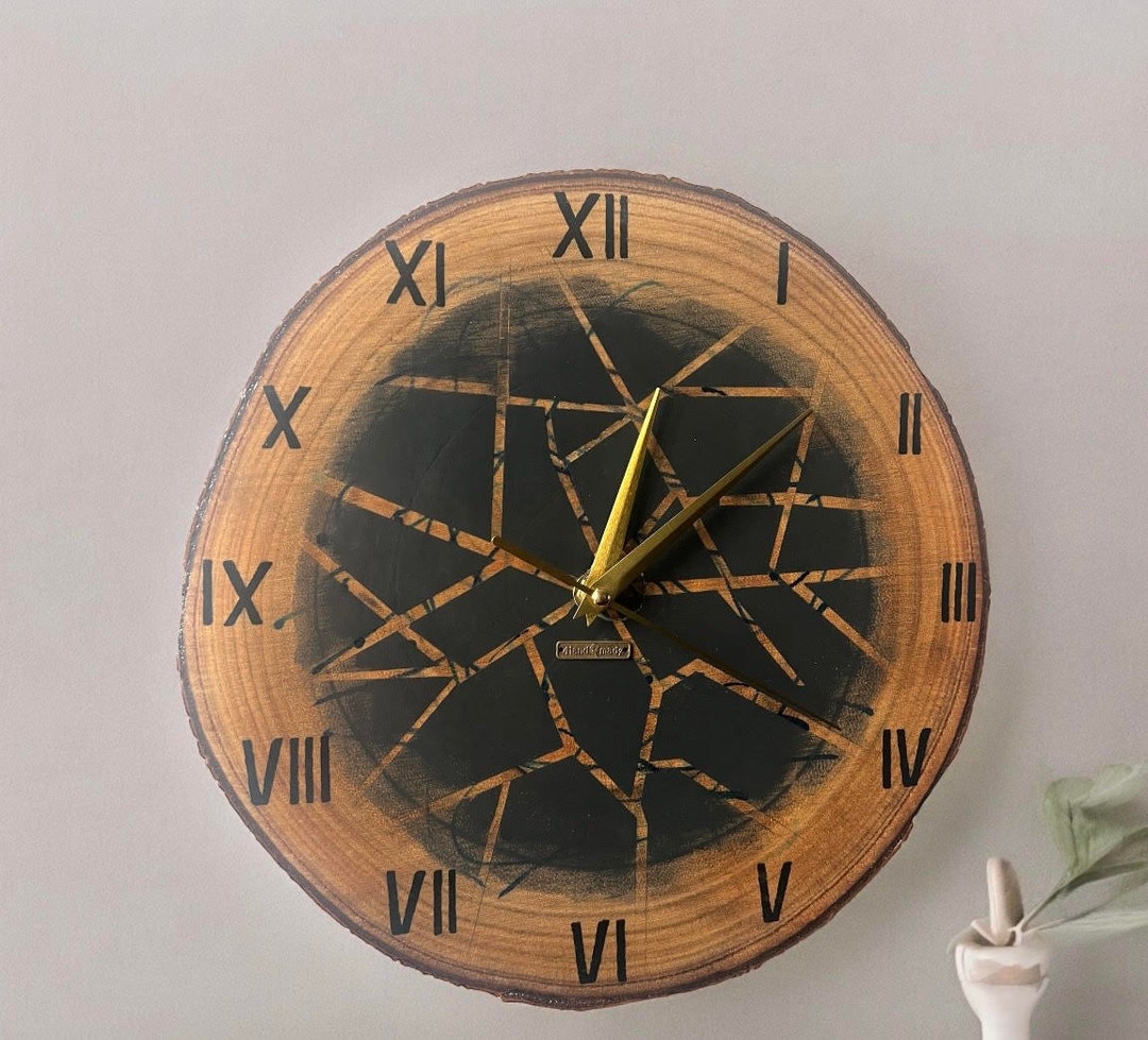 Handmade Wooden Wall Clock,natural, Home Decor Clock - Etsy