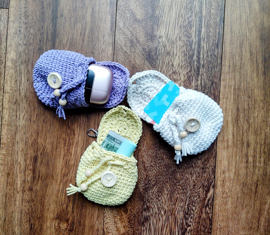 Mini Crochet Keychain Pouch Pattern: Beginner Friendly (PDF Download ...