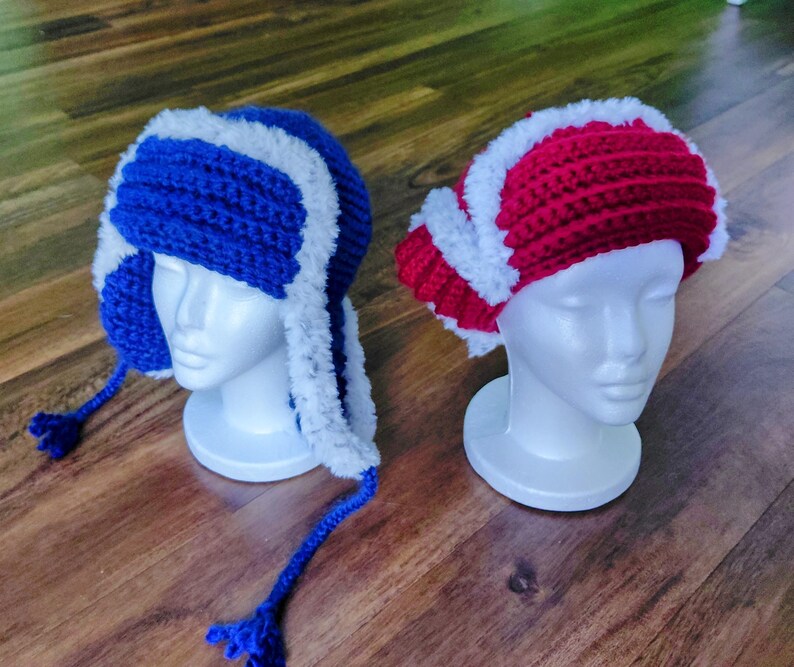 Ushanka Winter Trapper Hat Crochet Pattern - PDF Download Only. Kids ...