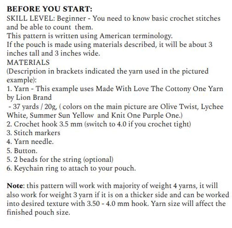Mini Crochet Keychain Pouch Pattern: Beginner Friendly (PDF Download ...