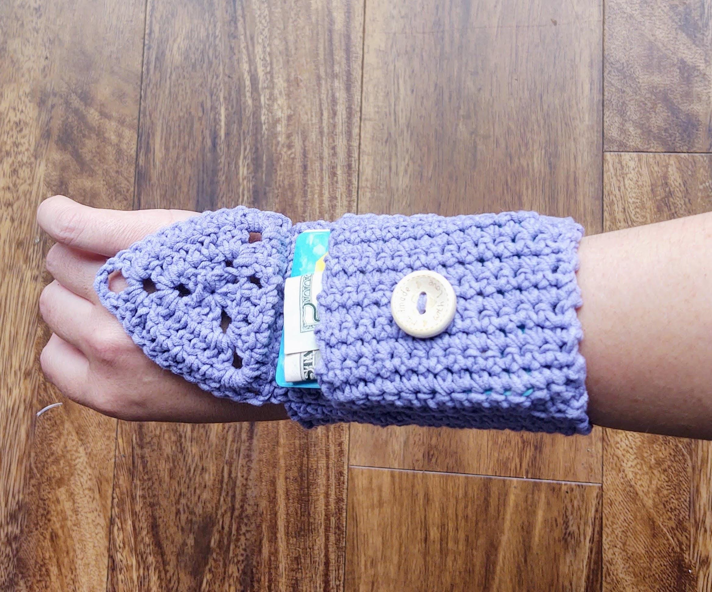 Crochet Wrist Pocket Bracelet Pattern: Easy PDF Wallet Pattern - Etsy