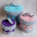 Crochet Pattern 3-in-1 Storage Boxes With Lids - Etsy