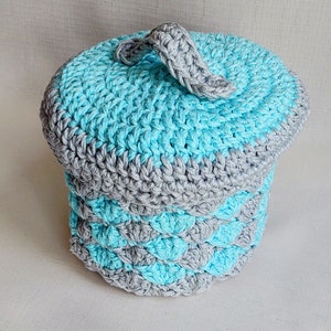 Crochet Pattern 3-in-1 Storage Boxes With Lids - Etsy