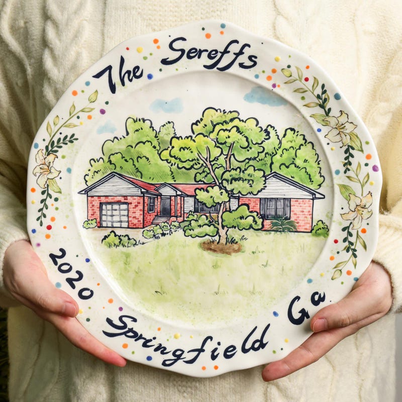 Water Color Paint Plate - Etsy