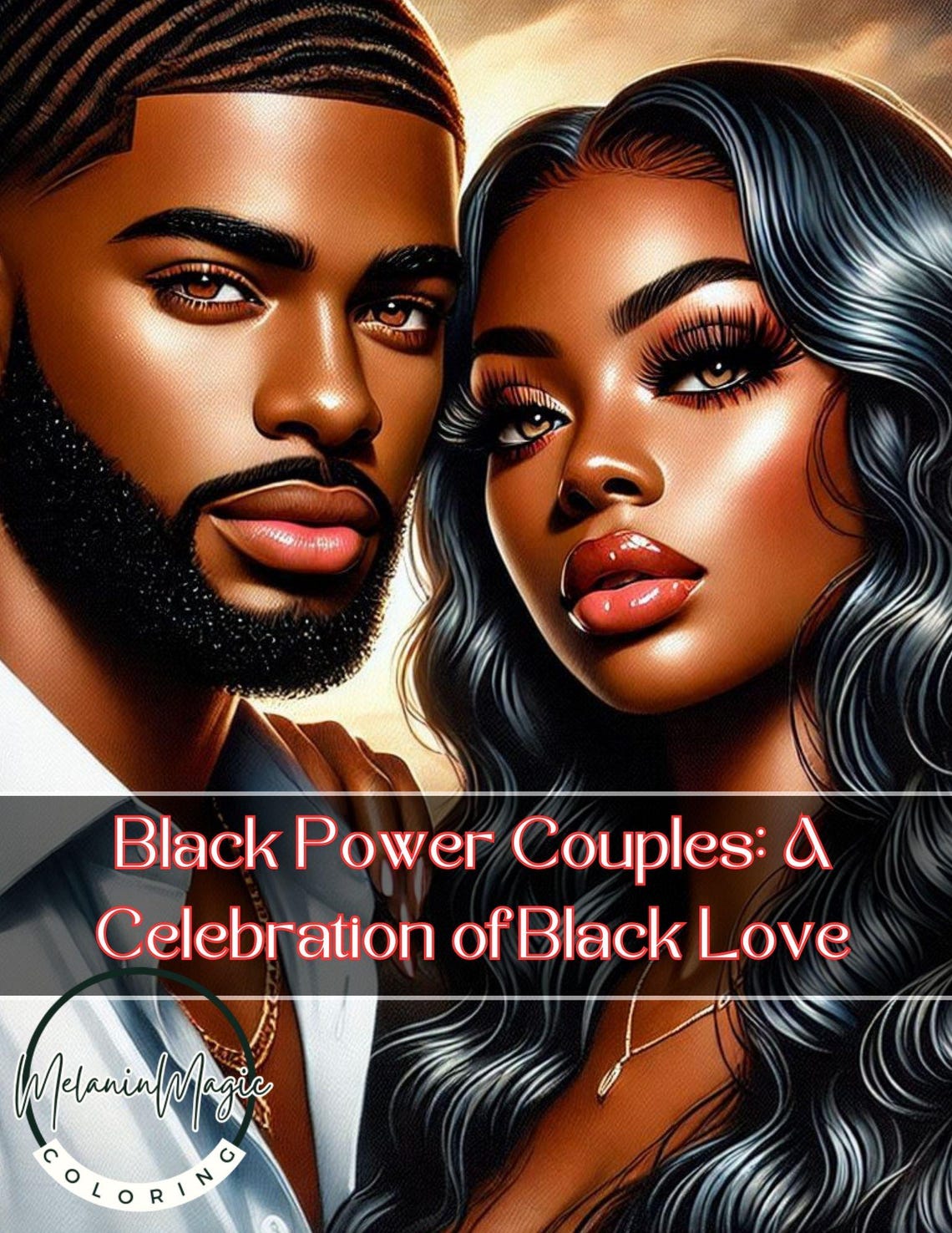Black Power Couples: A Coloring Book for Couples- Black in Love ...