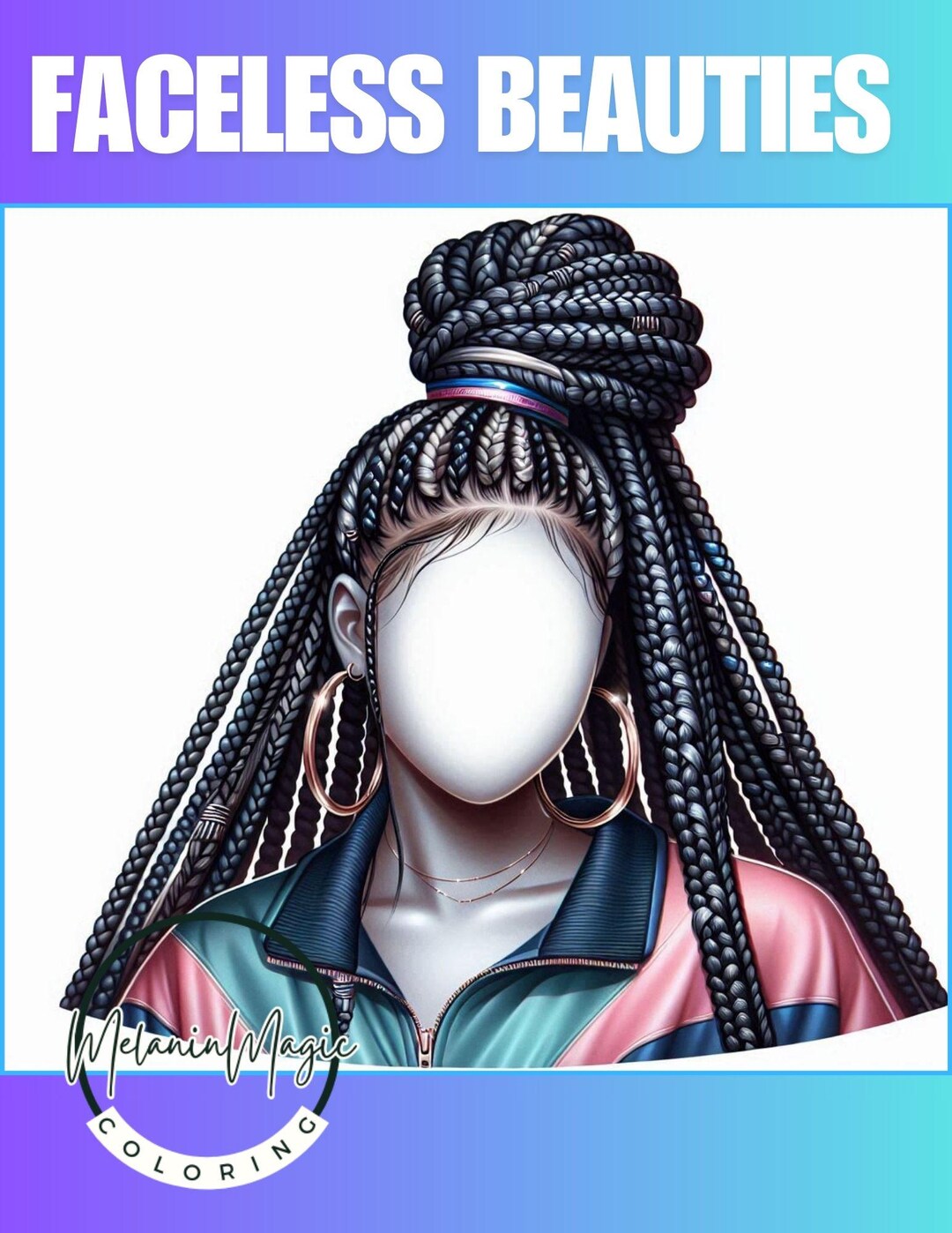 Faceless Beauties Collection Coloring, All-ages Coloring Book, Faceless ...