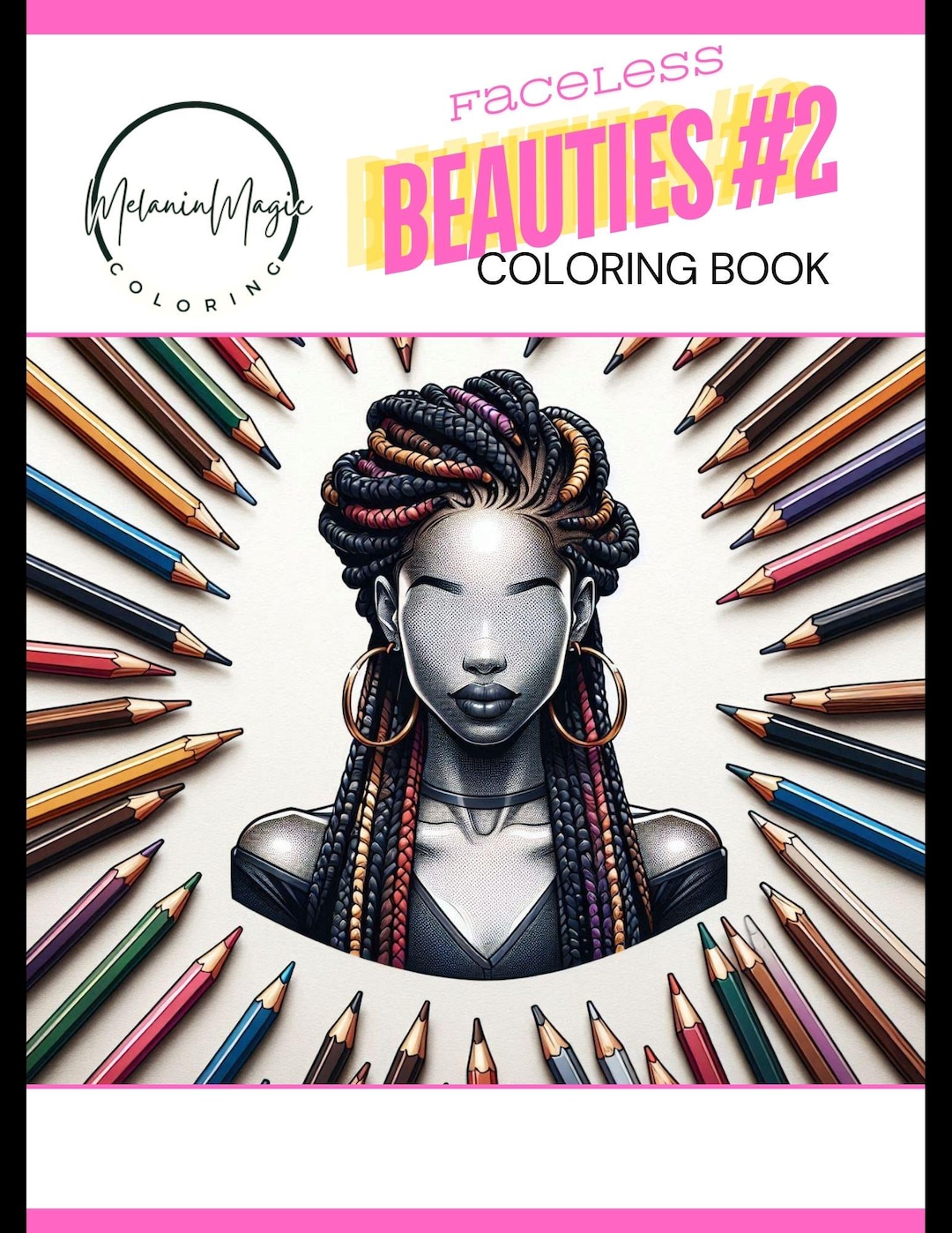 Faceless Beauties Coloring, All-ages Coloring Book, Faceless Art for ...