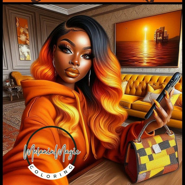 Boss Black Girls Coloring - Etsy